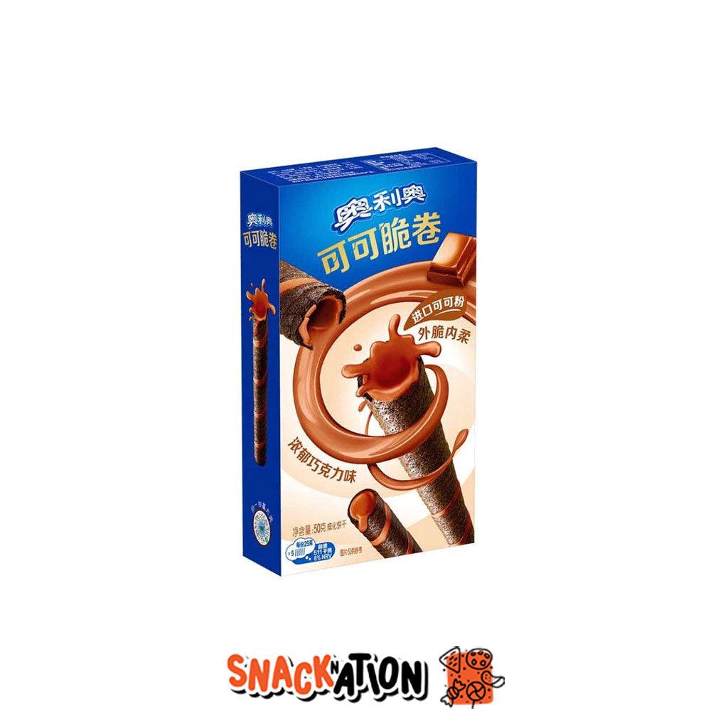 OREO Choco Rolls - Biscotti a forma di cannucce ripieni di crema al ...